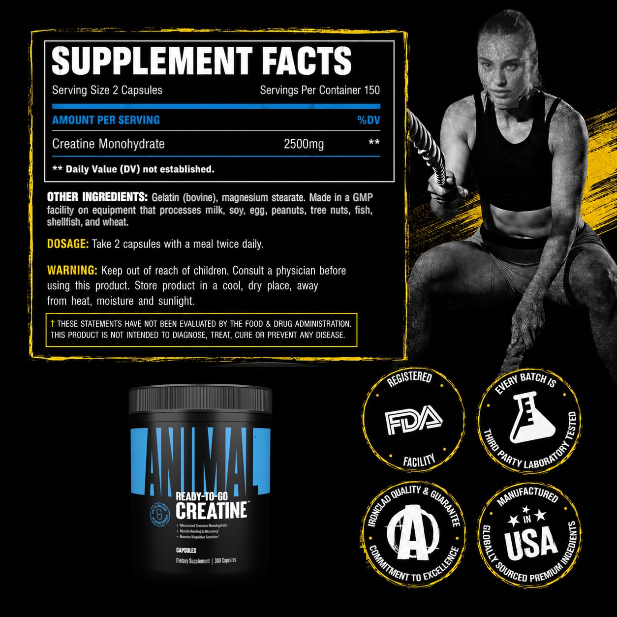 Animal creatine for energy boost