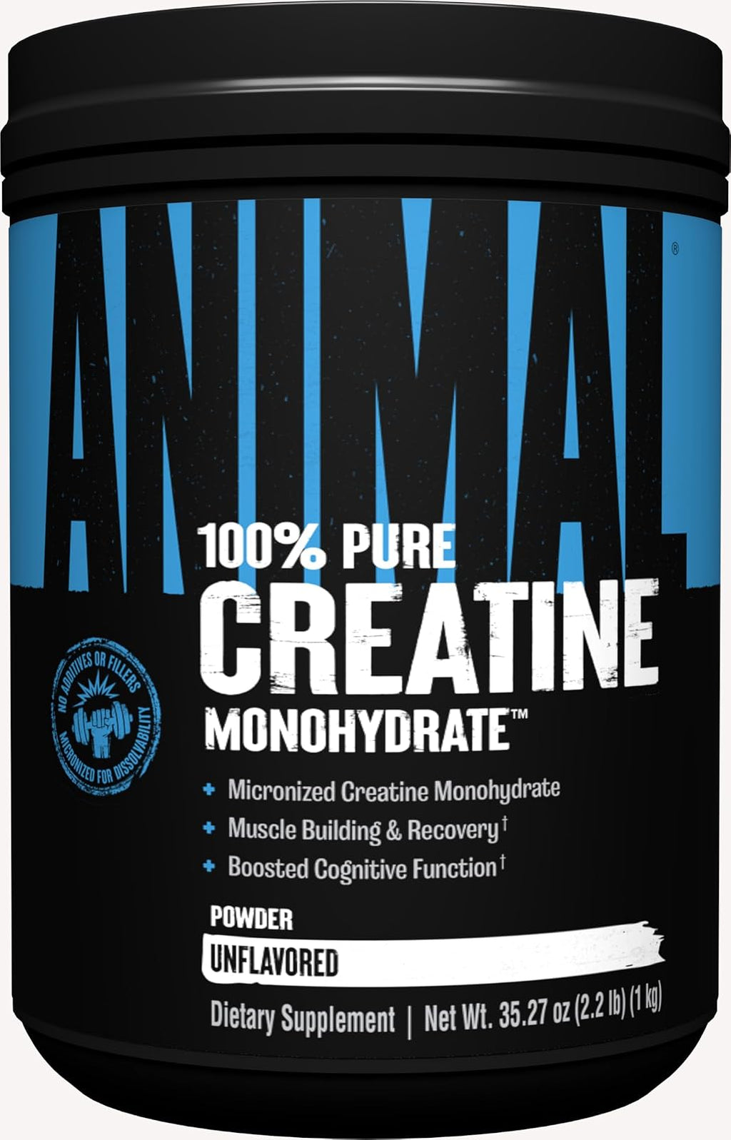 Animal creatine monohydrate unflavored powder