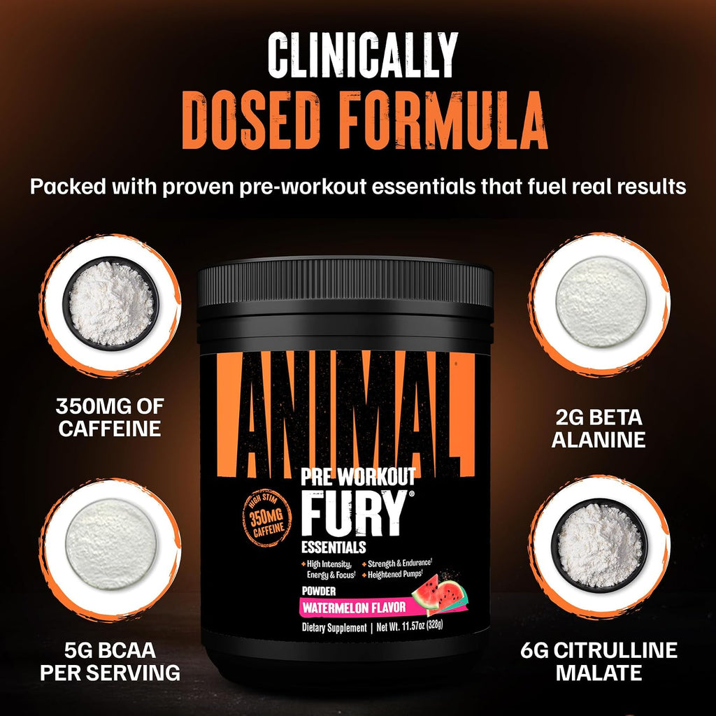 Animal pre-workout for improved endurance
