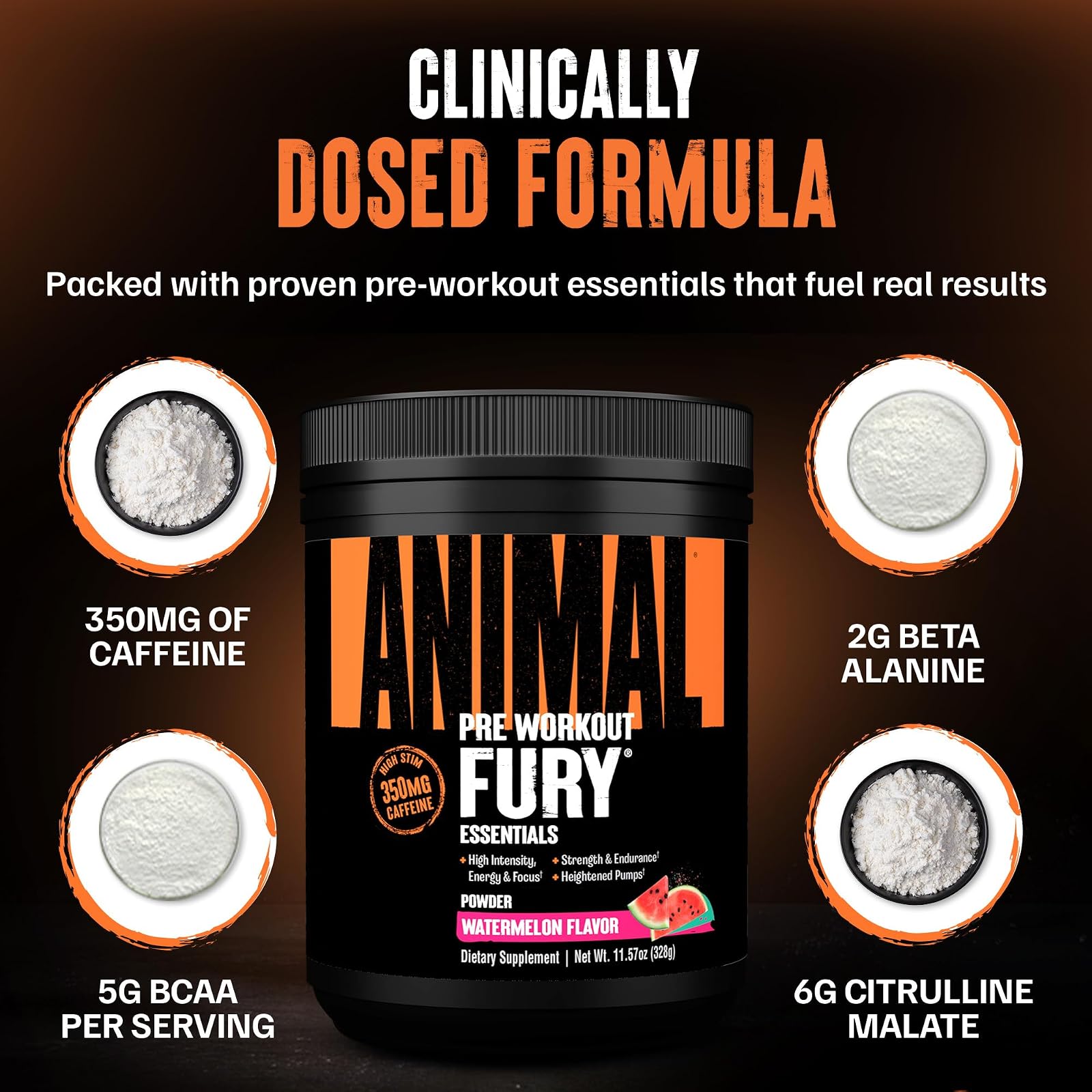 Animal pre-workout for improved endurance