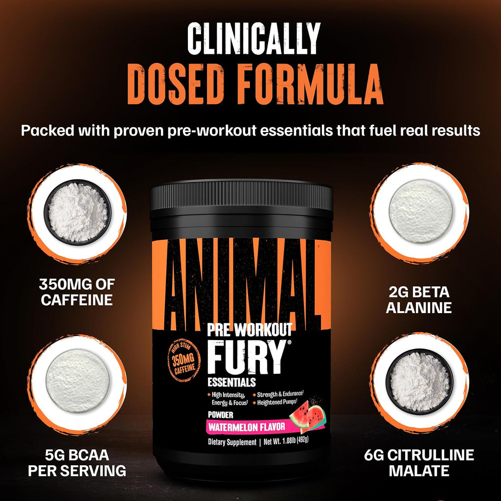 Animal pre-workout for muscle endurance