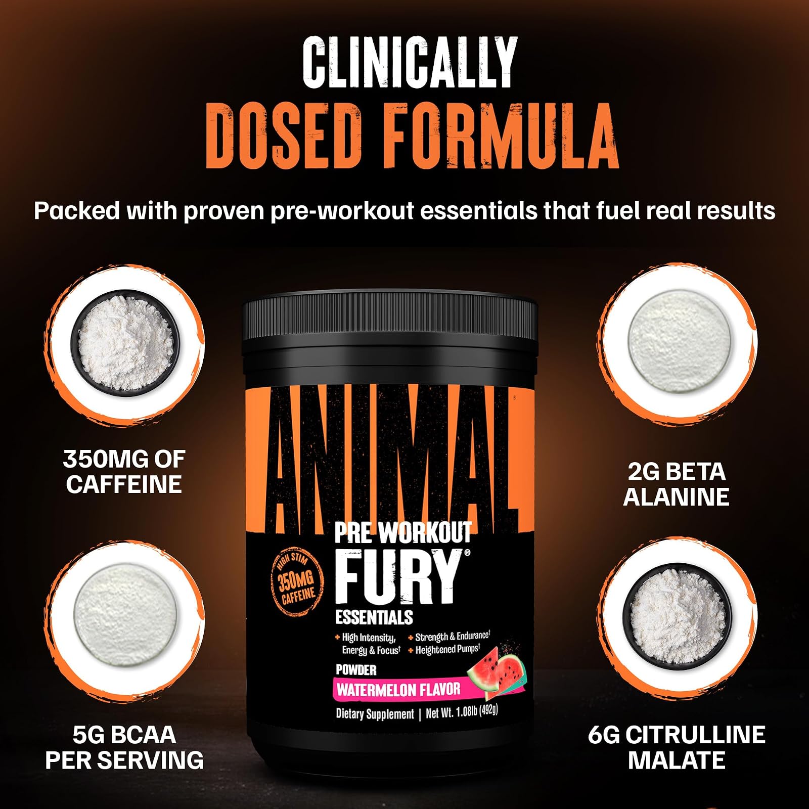 Animal pre-workout for muscle endurance