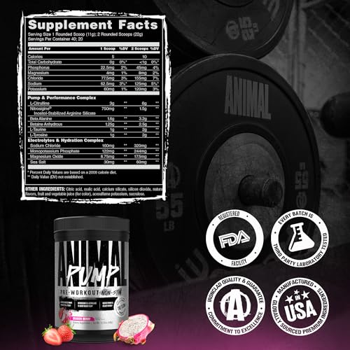 Animal Pump pre-workout for energy and focus