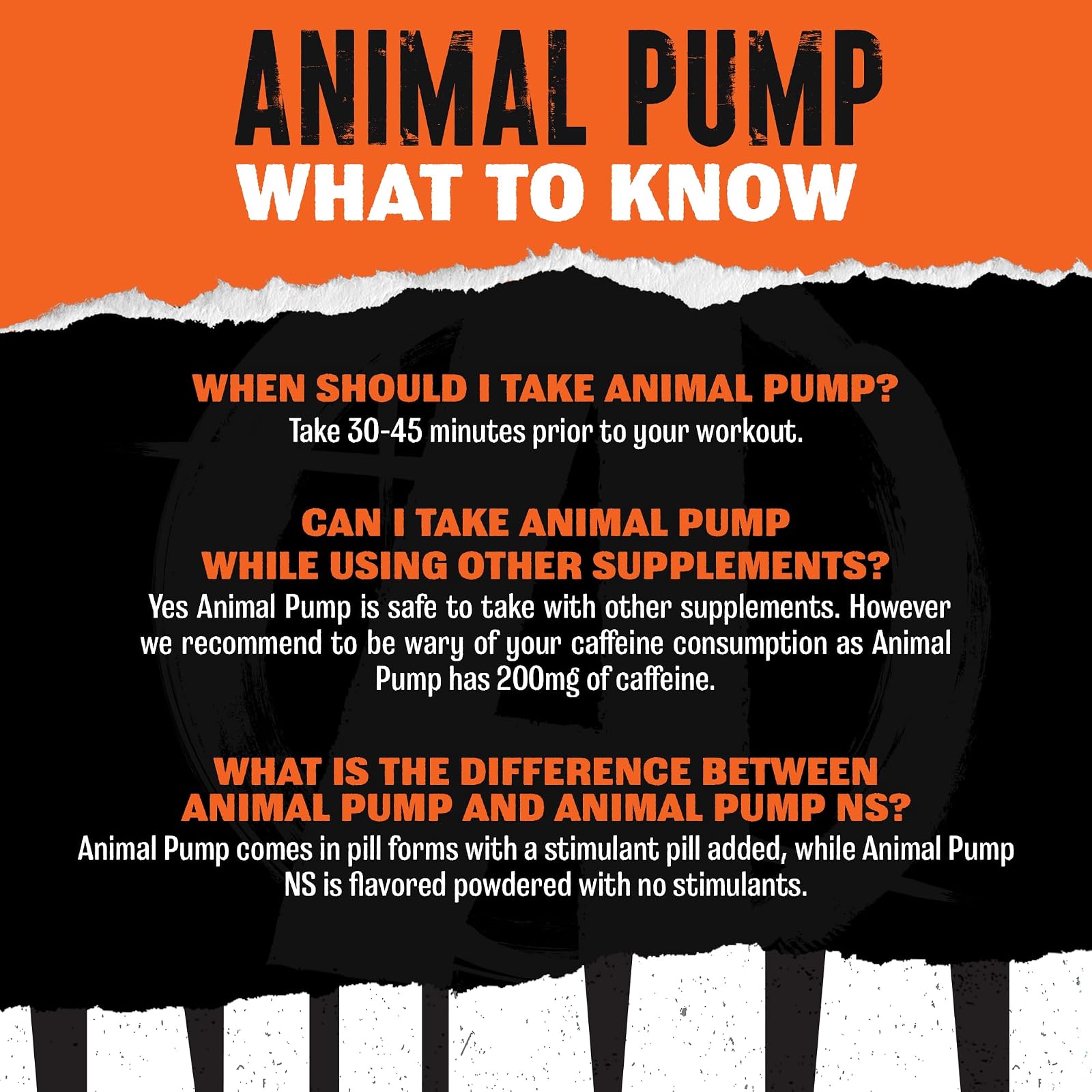 Animal Pump pre-workout for focus
