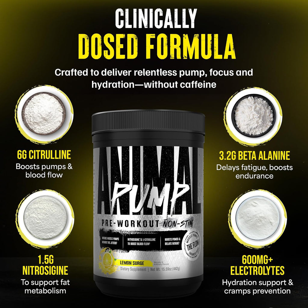 Animal Pump pre-workout for muscle endurance