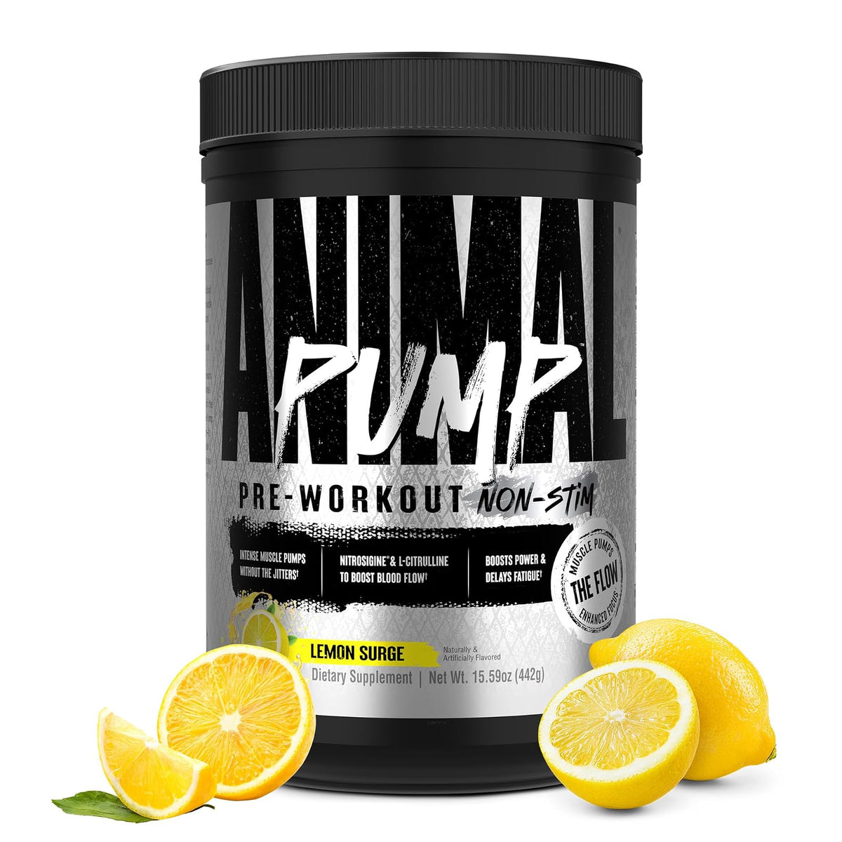 Animal Pump pre-workout powder lemon surge