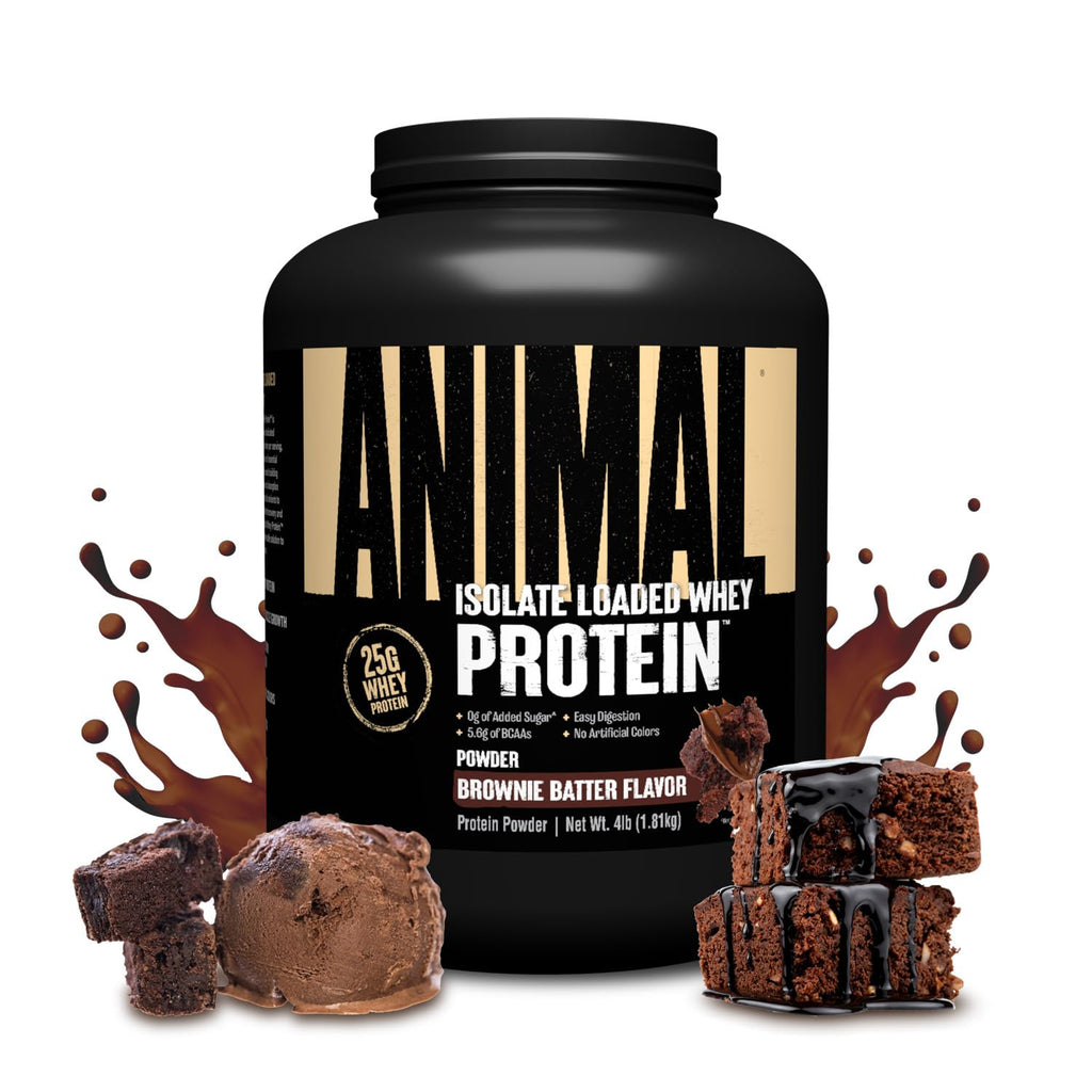 Animal whey protein brownie batter flavour