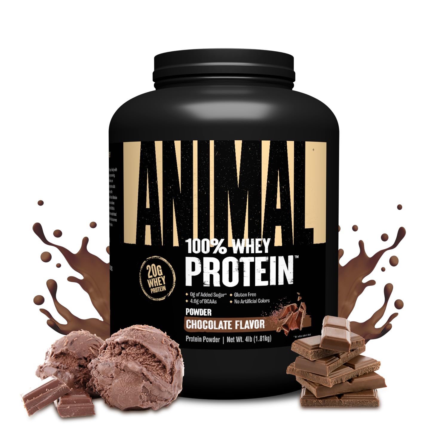Animal whey protein chocolate flavour
