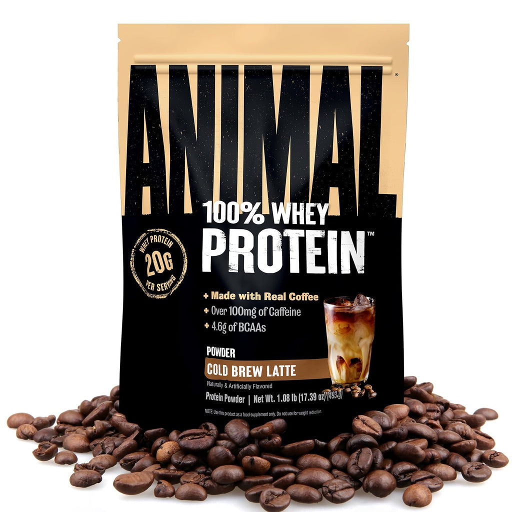 Animal whey protein cold brew coffee