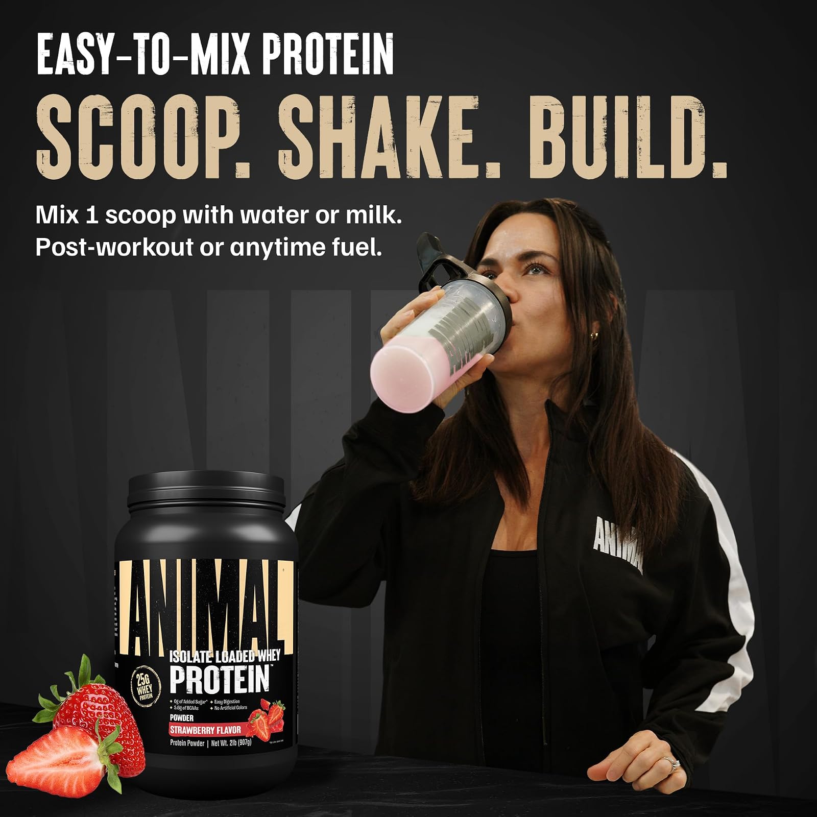 Animal whey protein for athletes
