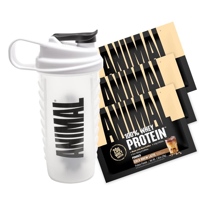 Animal whey protein iced coffee