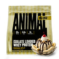 Animal whey protein isolate banana split