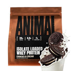 Animal whey protein isolate cookies and cream