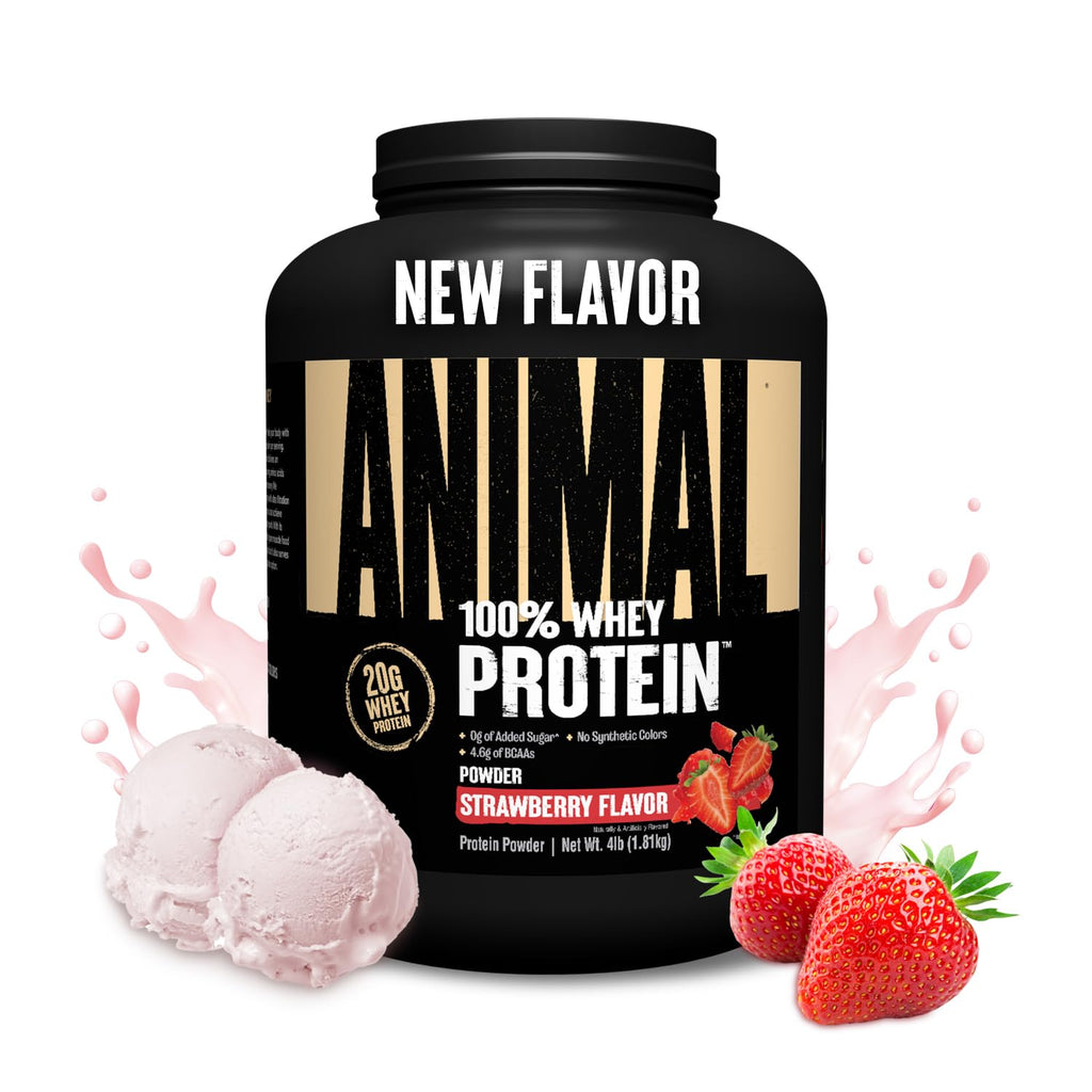 Animal whey protein strawberry flavour