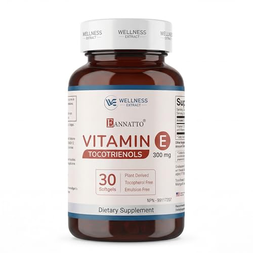 Annatto tocotrienols vitamin E supplement