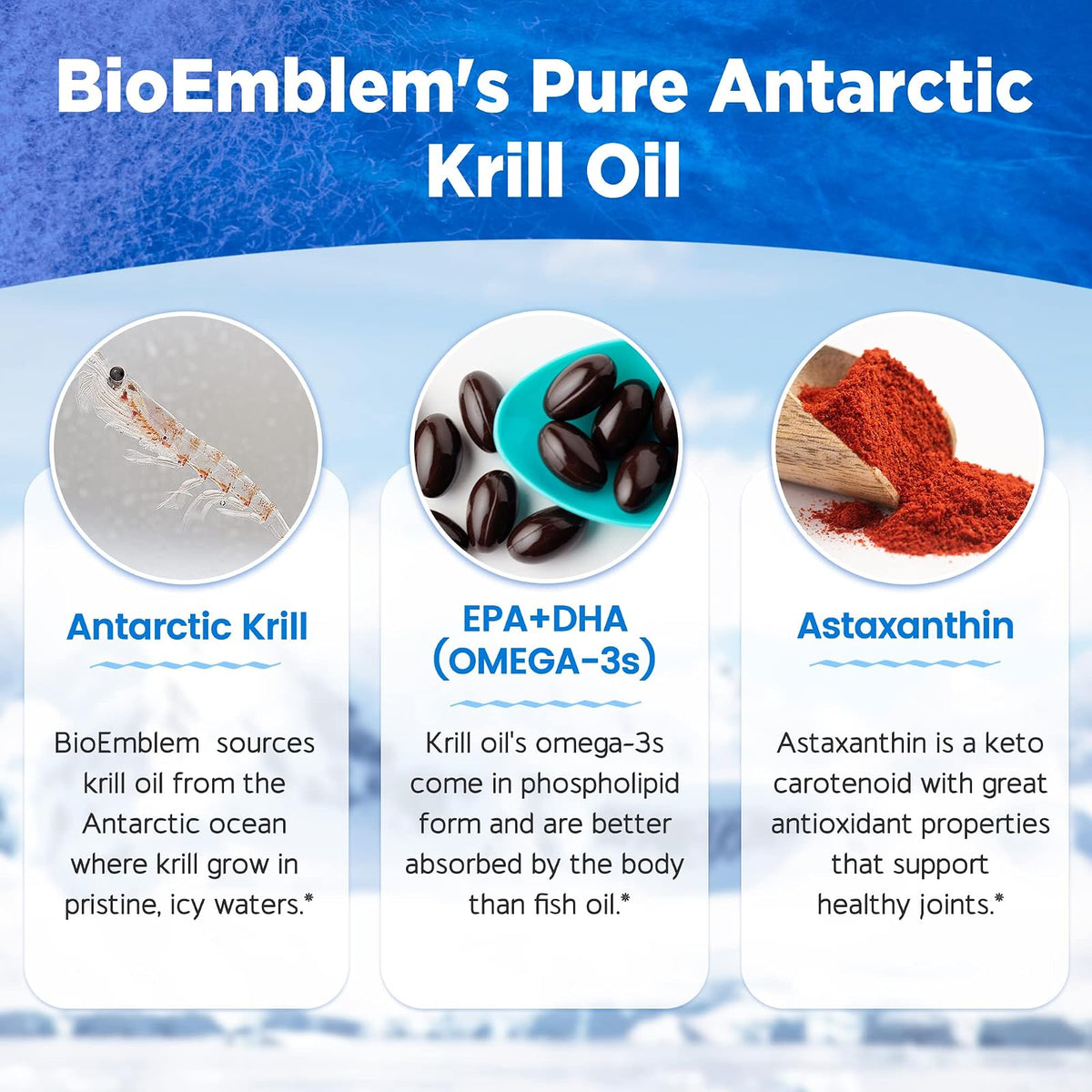 Antarctic krill oil benefits