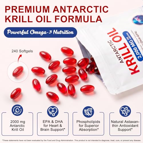 Antarctic krill oil for brain health