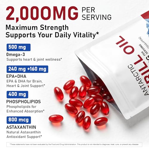 Antarctic krill oil for joint support