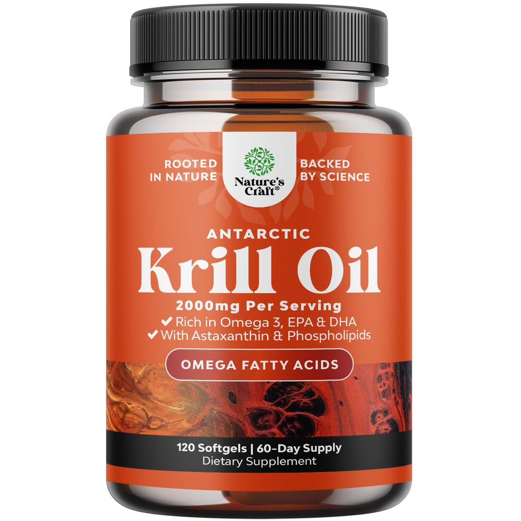 Antarctic krill oil softgels 2000 mg