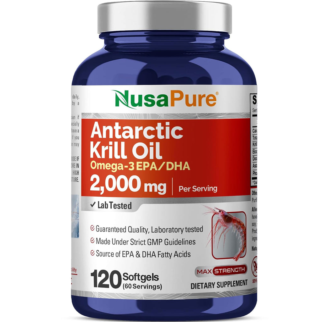 Antarctic krill oil softgels benefits