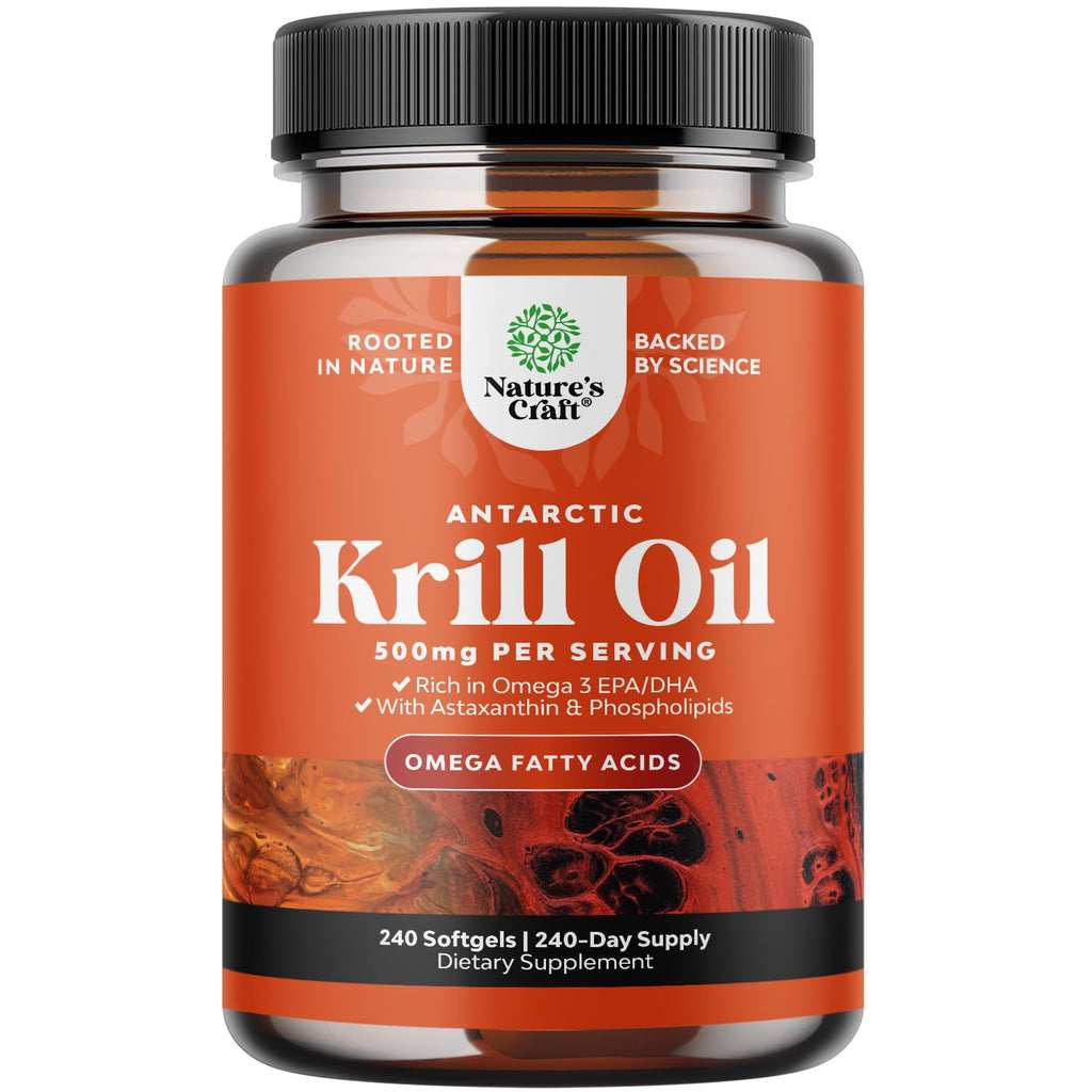 Antarctic krill oil softgels for health