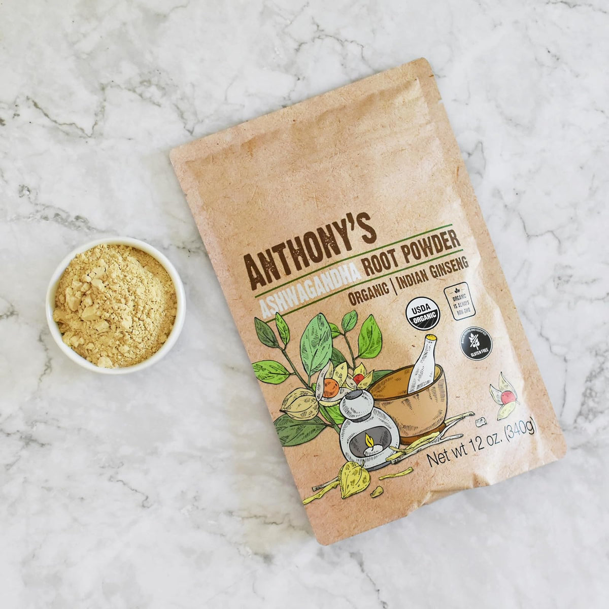 Anthony's ashwagandha for daily health support