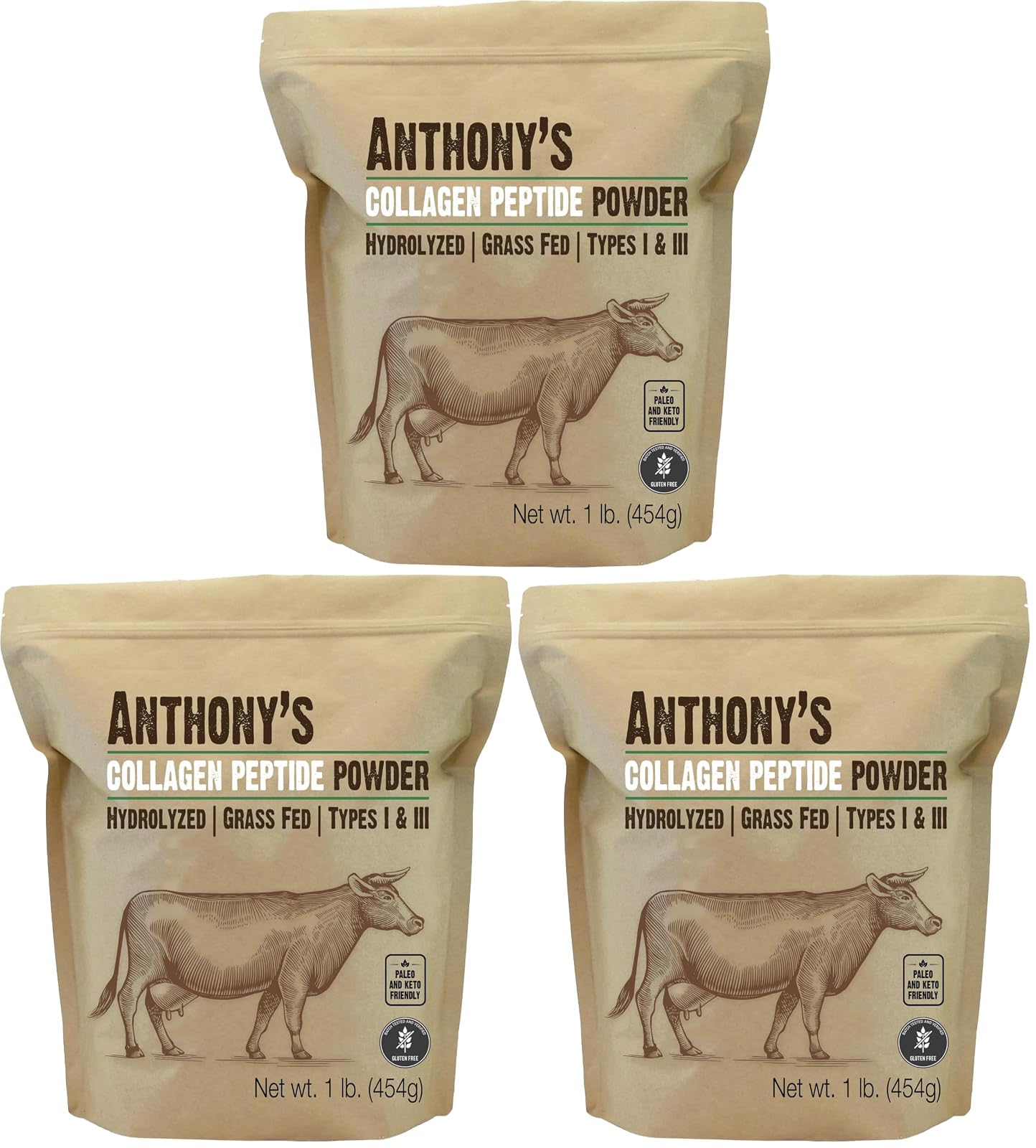 Anthony's collagen peptide powder benefits