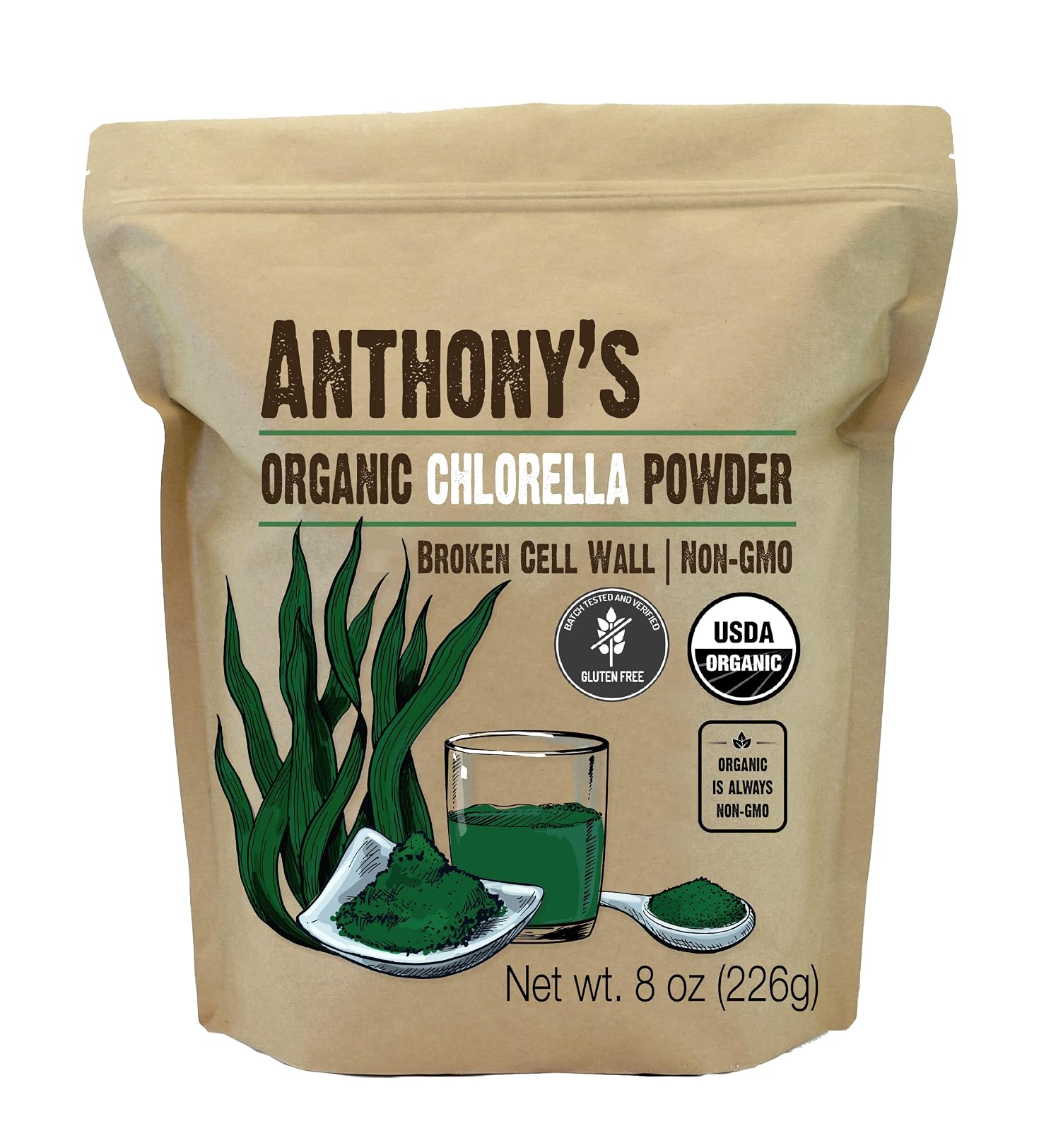 Anthony's organic chlorella powder benefits