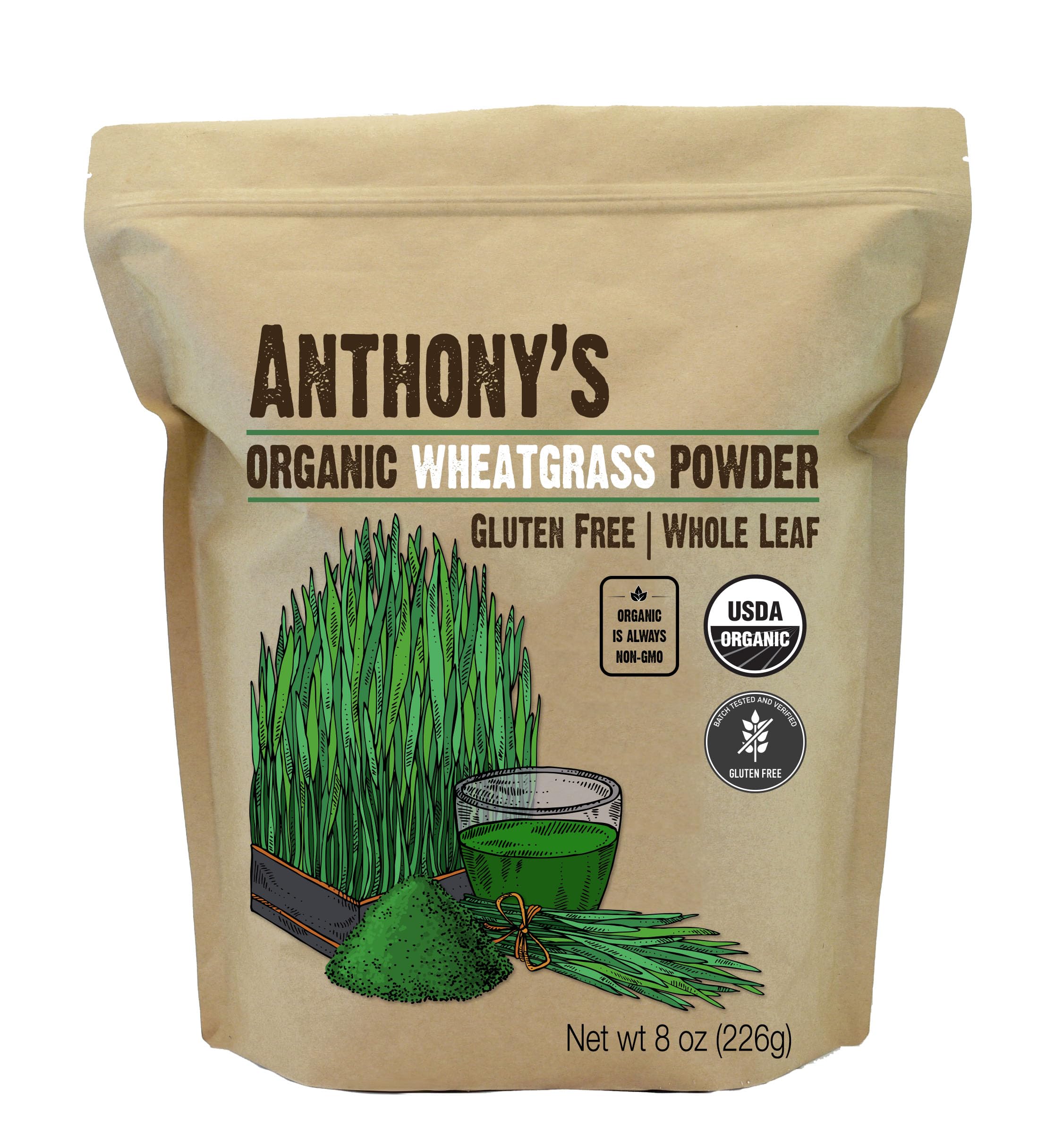 Anthony's organic wheatgrass powder benefits