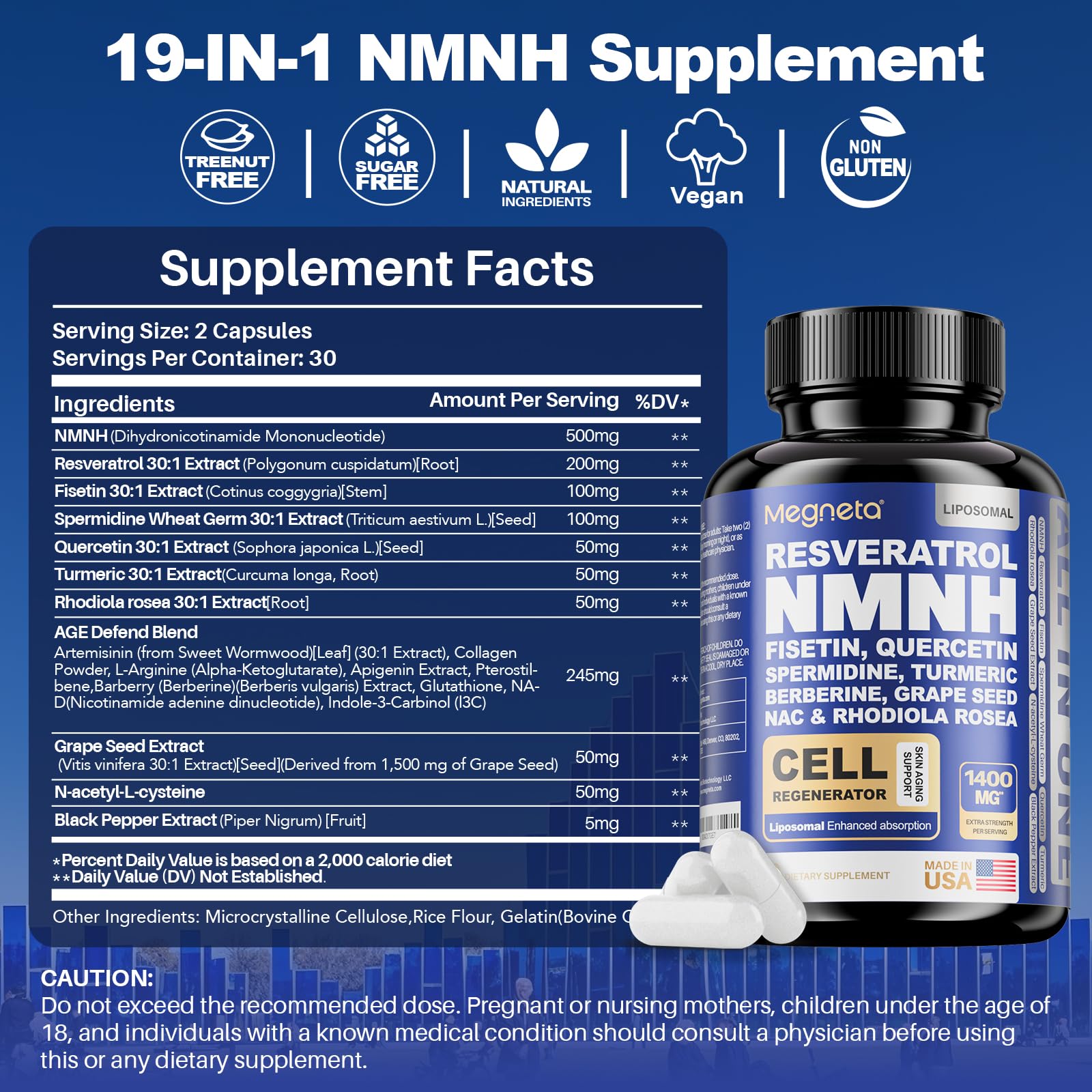 anti-aging blended vitamin & mineral supplements