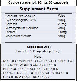 anti-aging cycloastragenol capsules