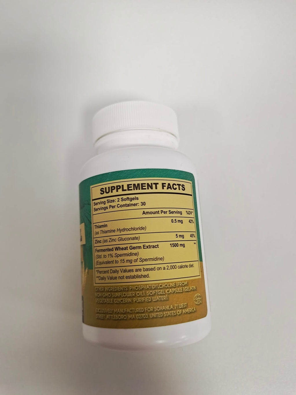anti-aging liposomal formula softgels
