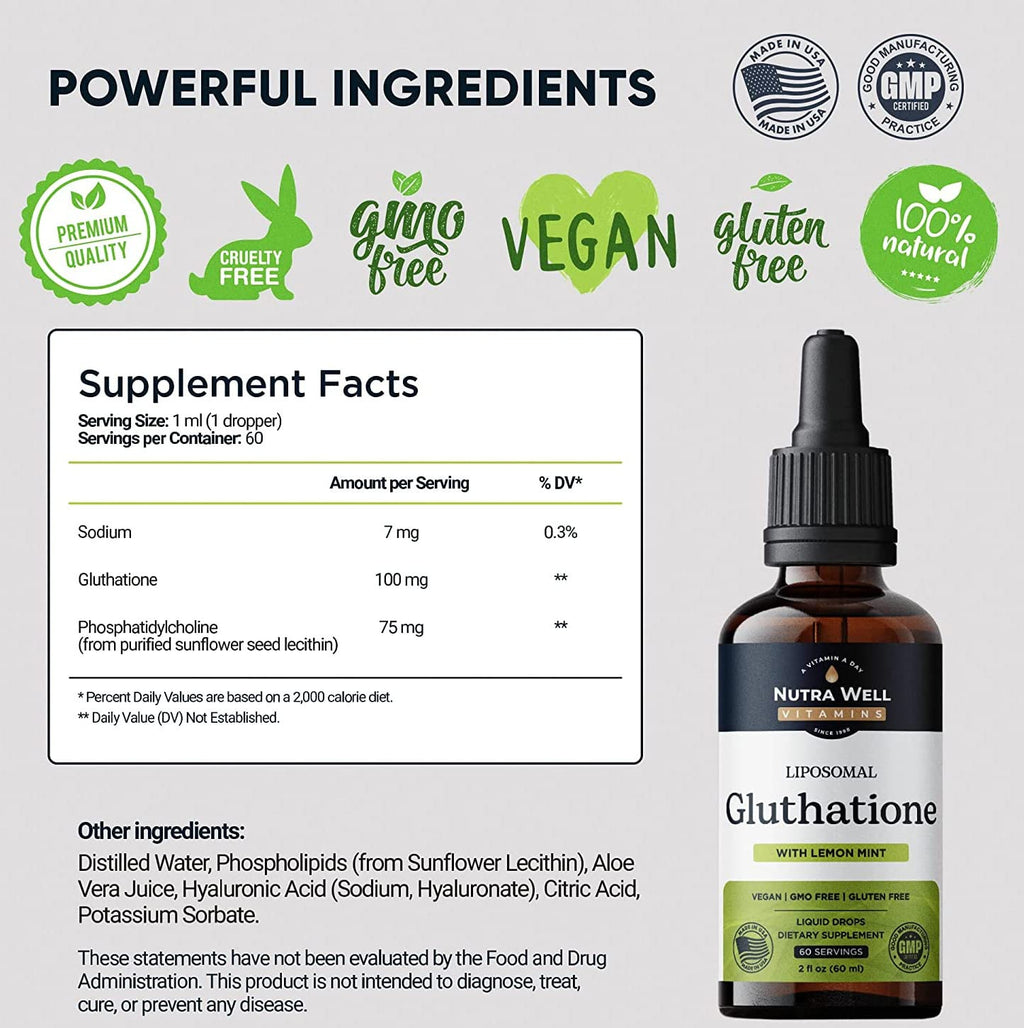 Anti-aging liposomal glutathione benefits