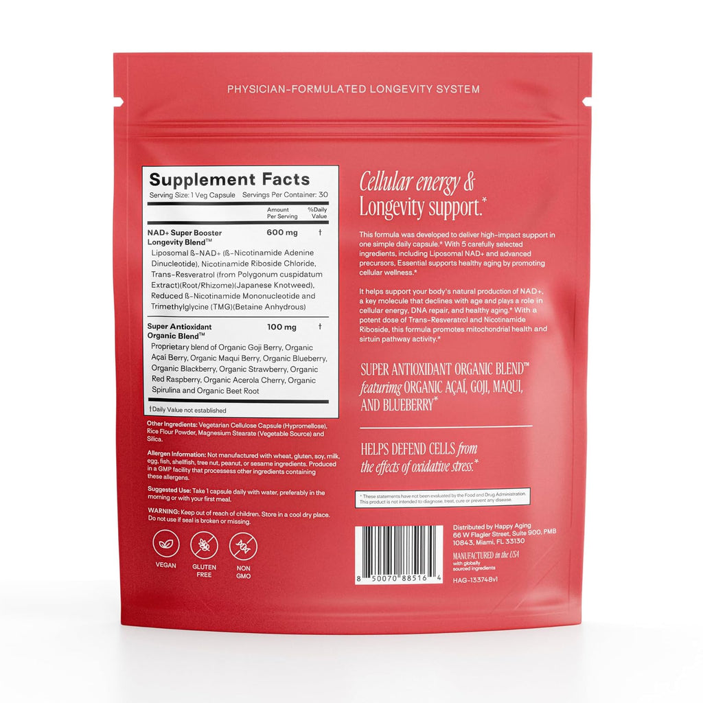 anti-aging NAD+ supplement for vitality
