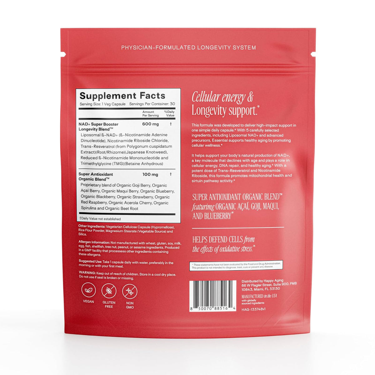 anti-aging NAD+ supplement for vitality