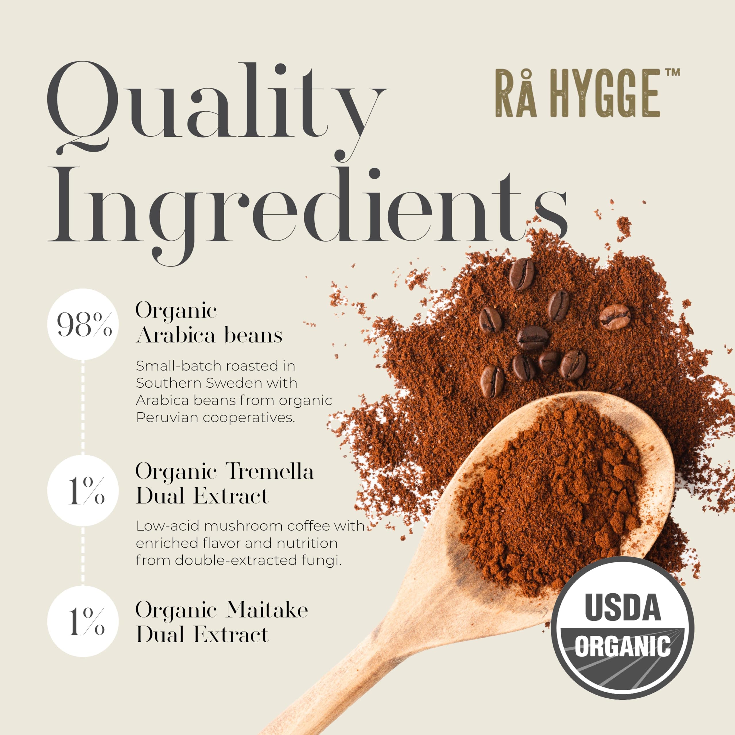 Anti-aging properties of mushroom coffee