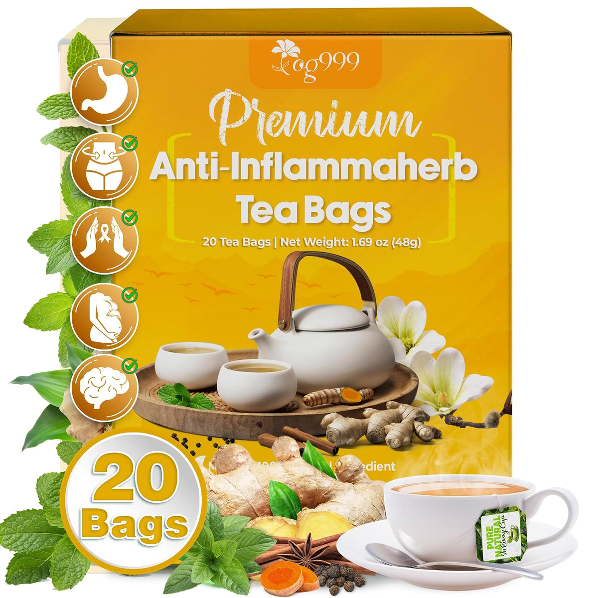 anti-inflammatory herbal tea bags