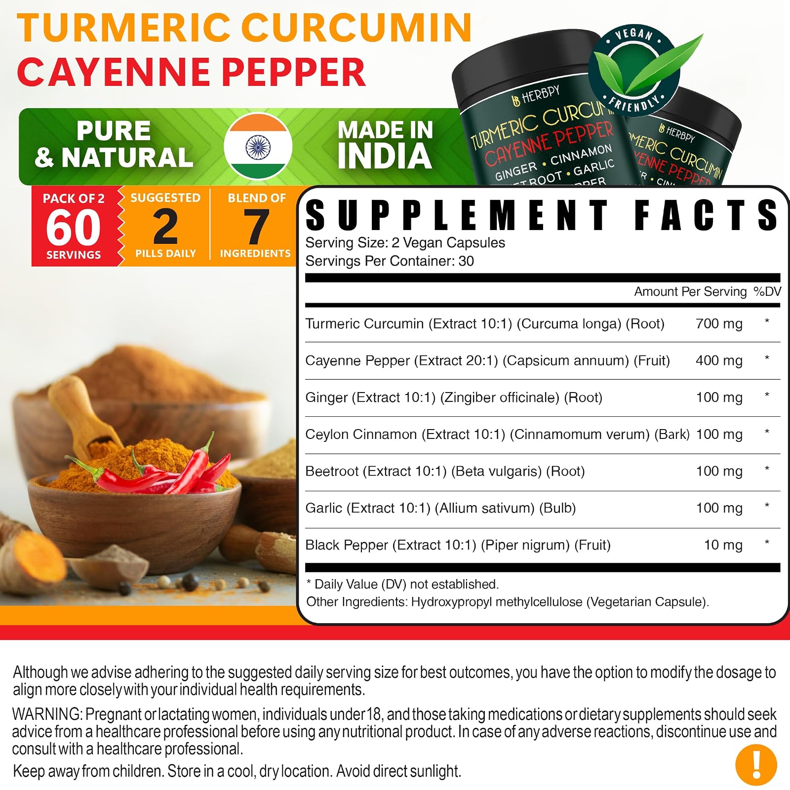 anti-inflammatory turmeric and cayenne