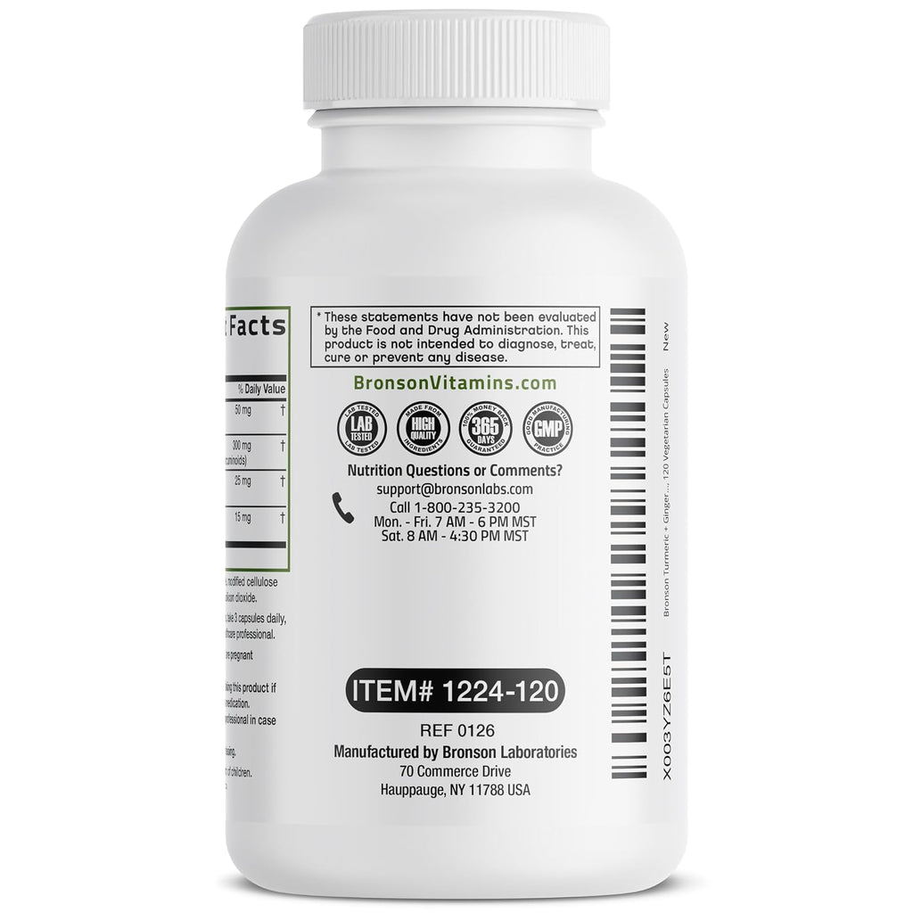 anti-inflammatory turmeric curcumin capsules