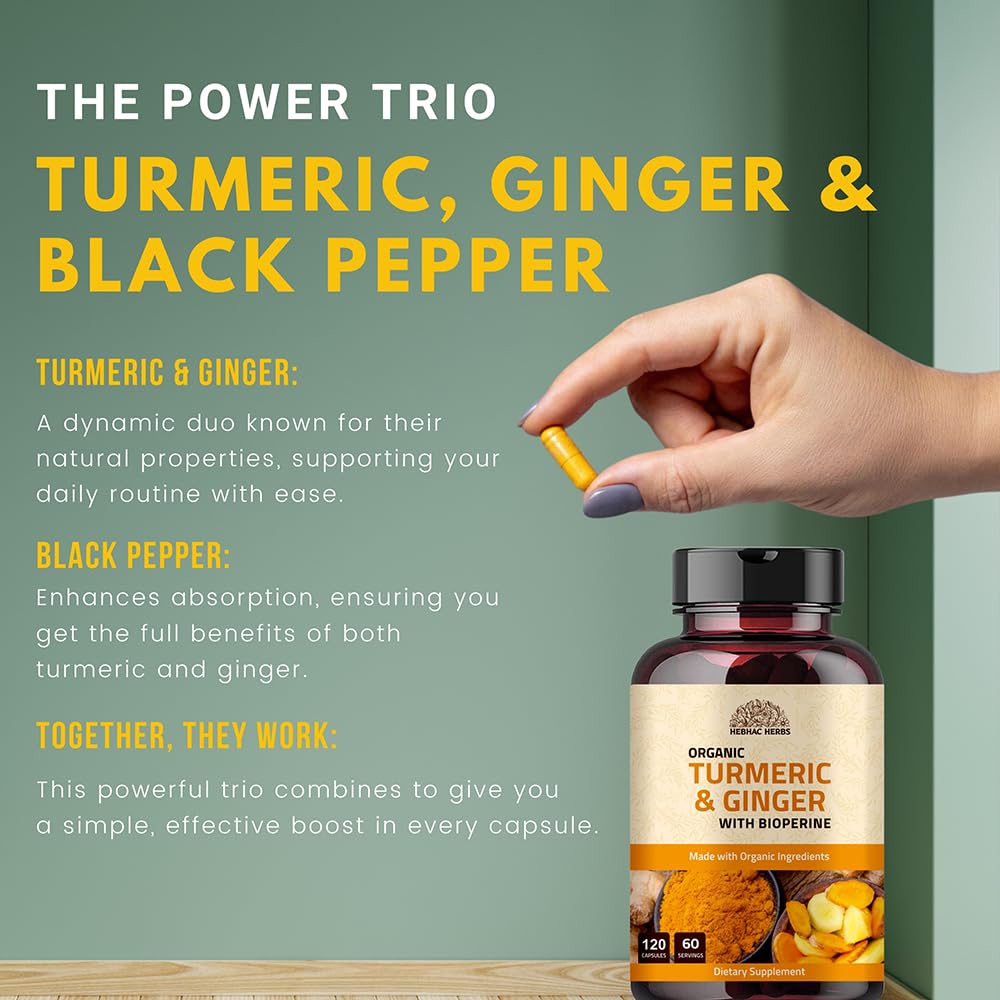 anti-inflammatory turmeric ginger capsules