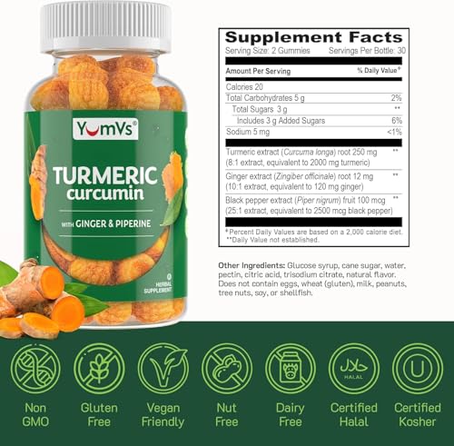 anti-inflammatory turmeric ginger gummies
