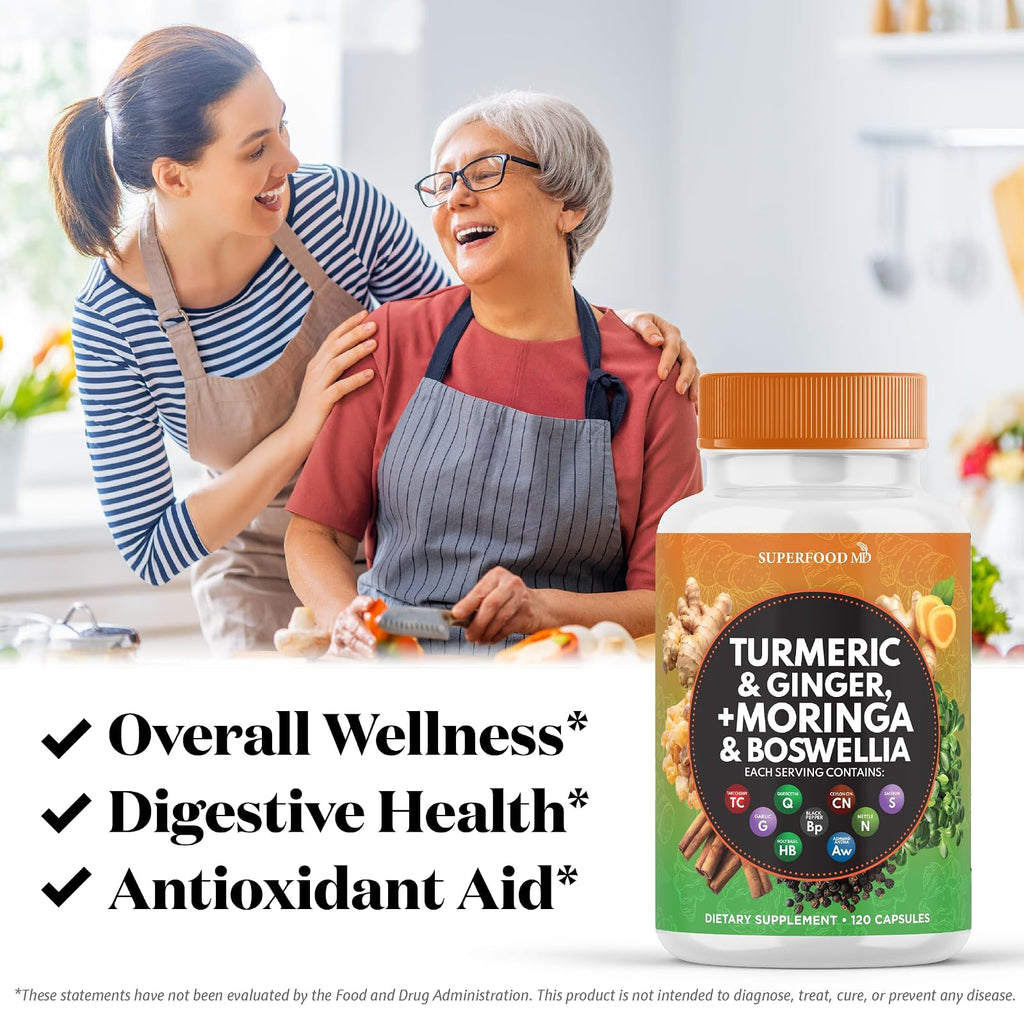 anti-inflammatory turmeric moringa benefits