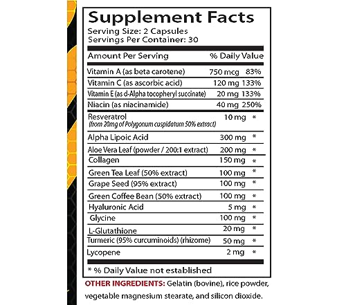 anti-wrinkle collagen supplement capsules
