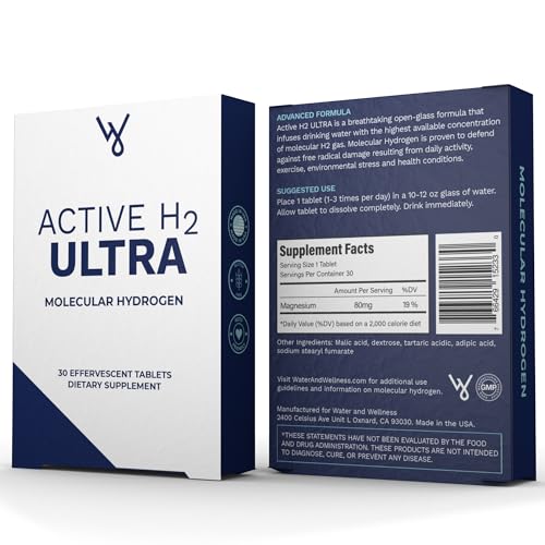 antioxidant balance in hydrogen water tablets
