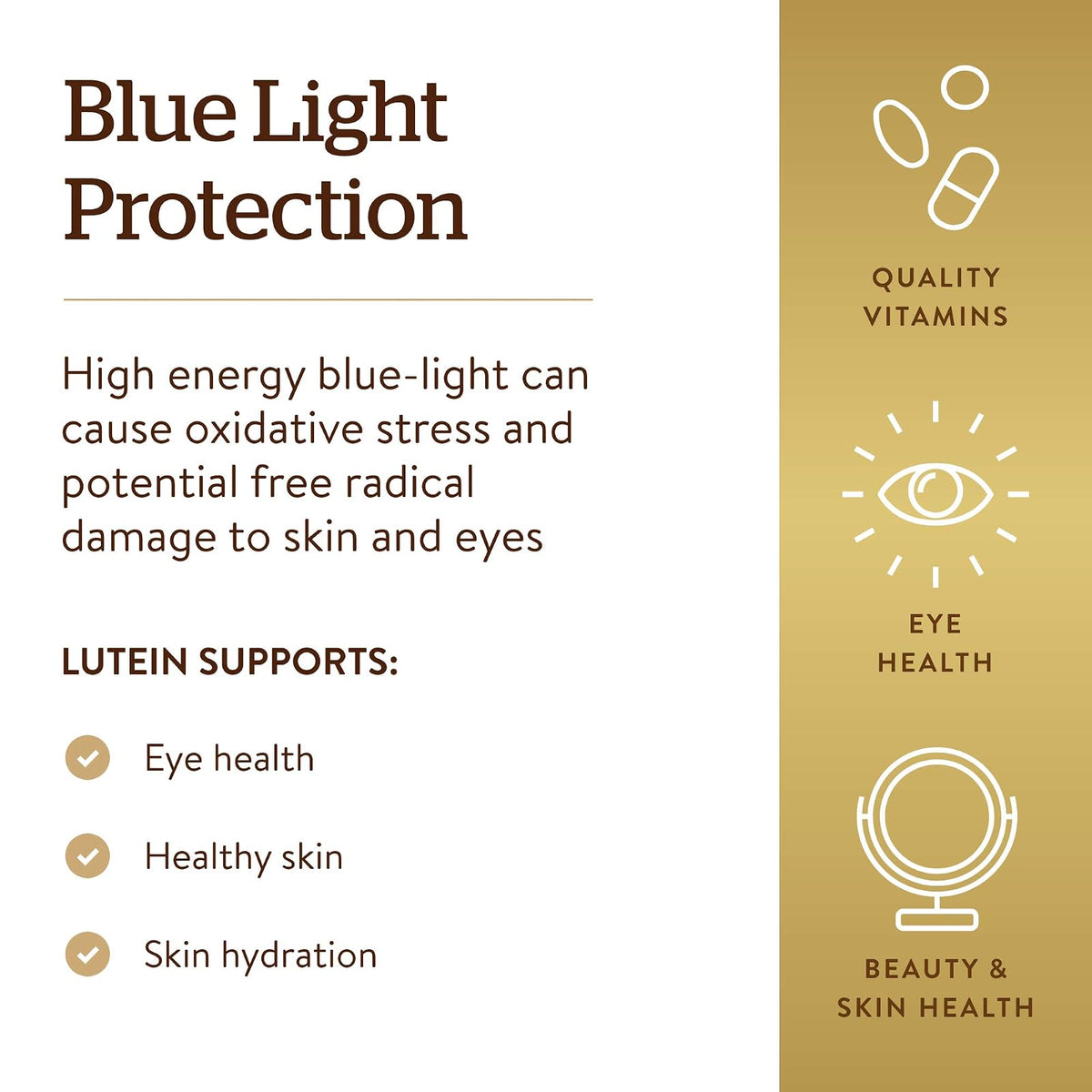 Antioxidant benefits of lutein