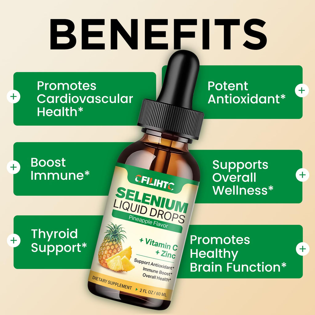Antioxidant benefits of selenium drops