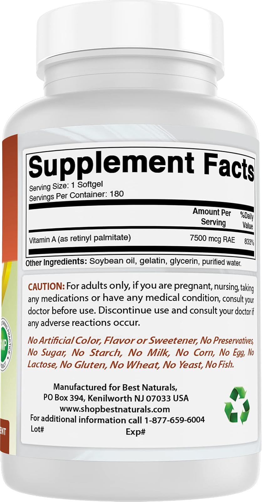 Antioxidant benefits of Vitamin A