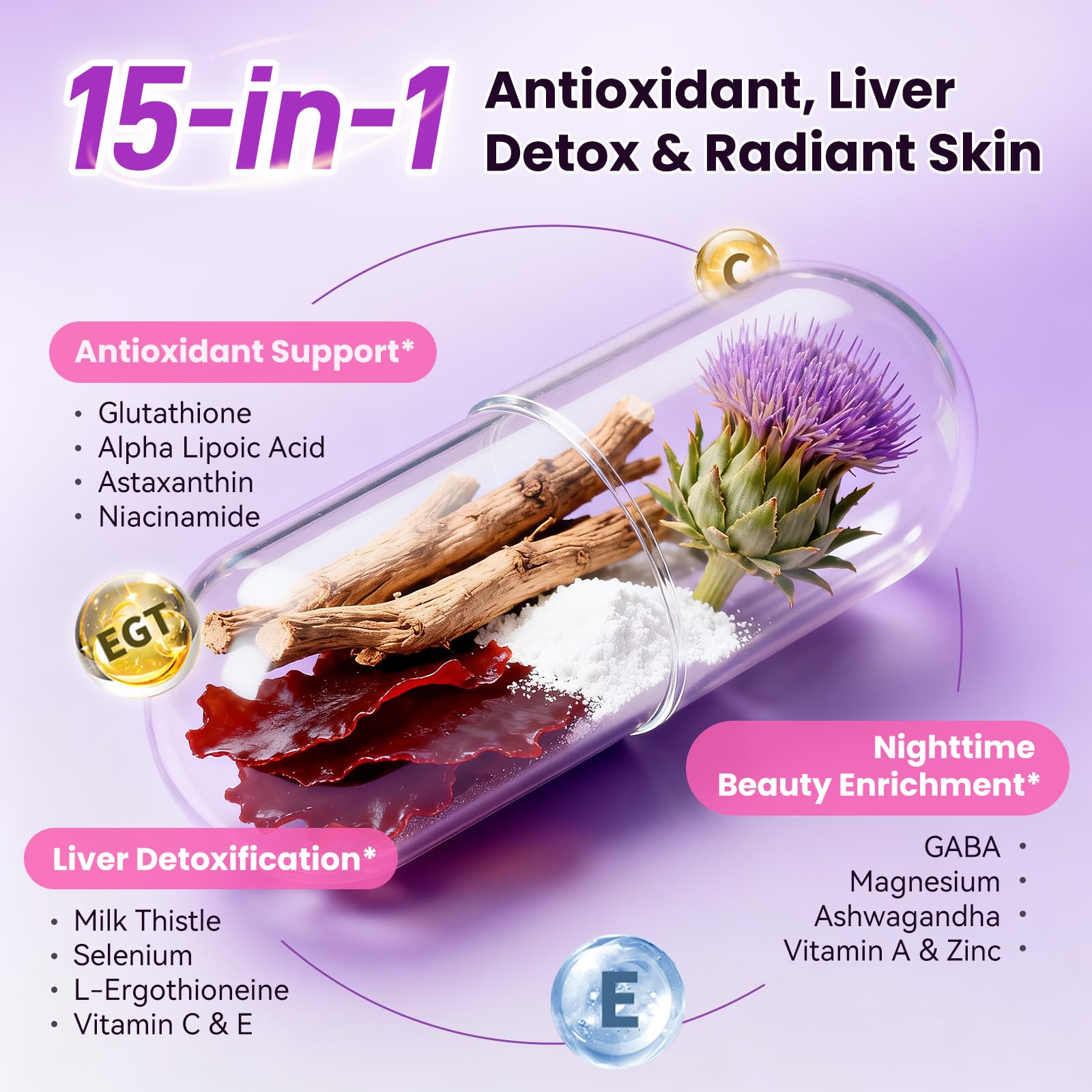 Antioxidant complex for liver support