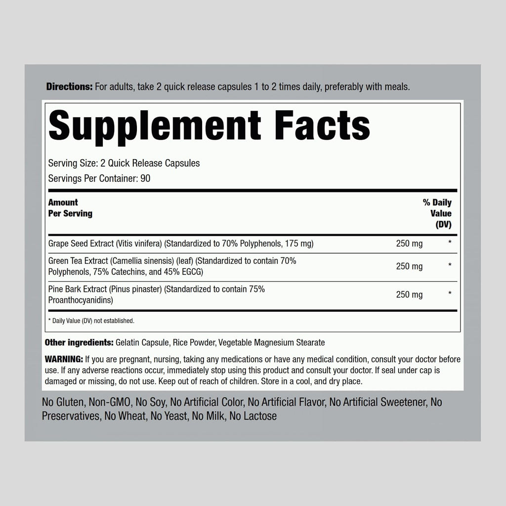 antioxidant grape seed complex