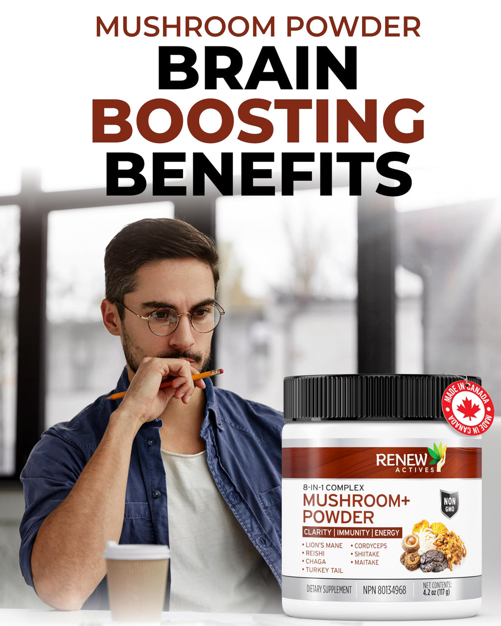 antioxidant mushrooms for stress relief